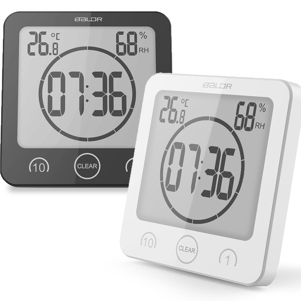 Waterproof Shower Clock w/ Timer (2 Packs) – Brookstone