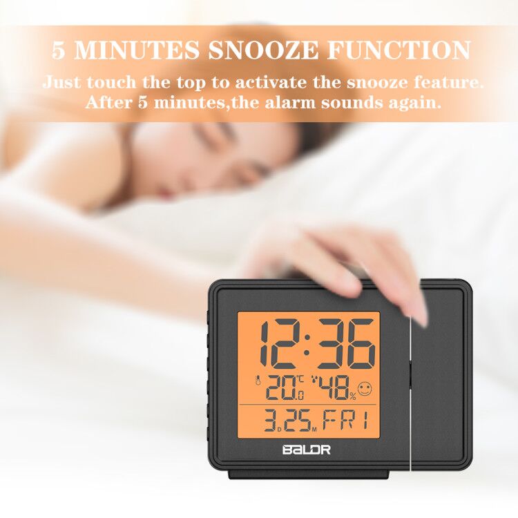 Digital Time Projection Alarm Clock – Brookstone