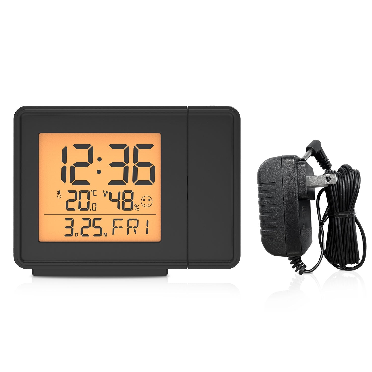 Digital Time Projection Alarm Clock – Brookstone