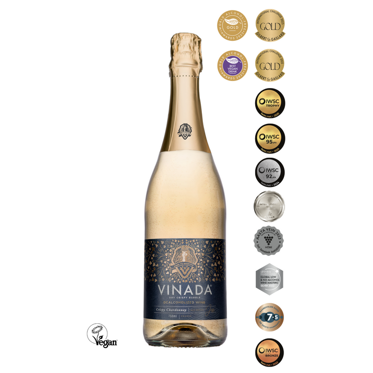 VINADA® - CRISPY CHARDONNAY (0%) 25.4 fl oz by VINADA USA | Brookstone