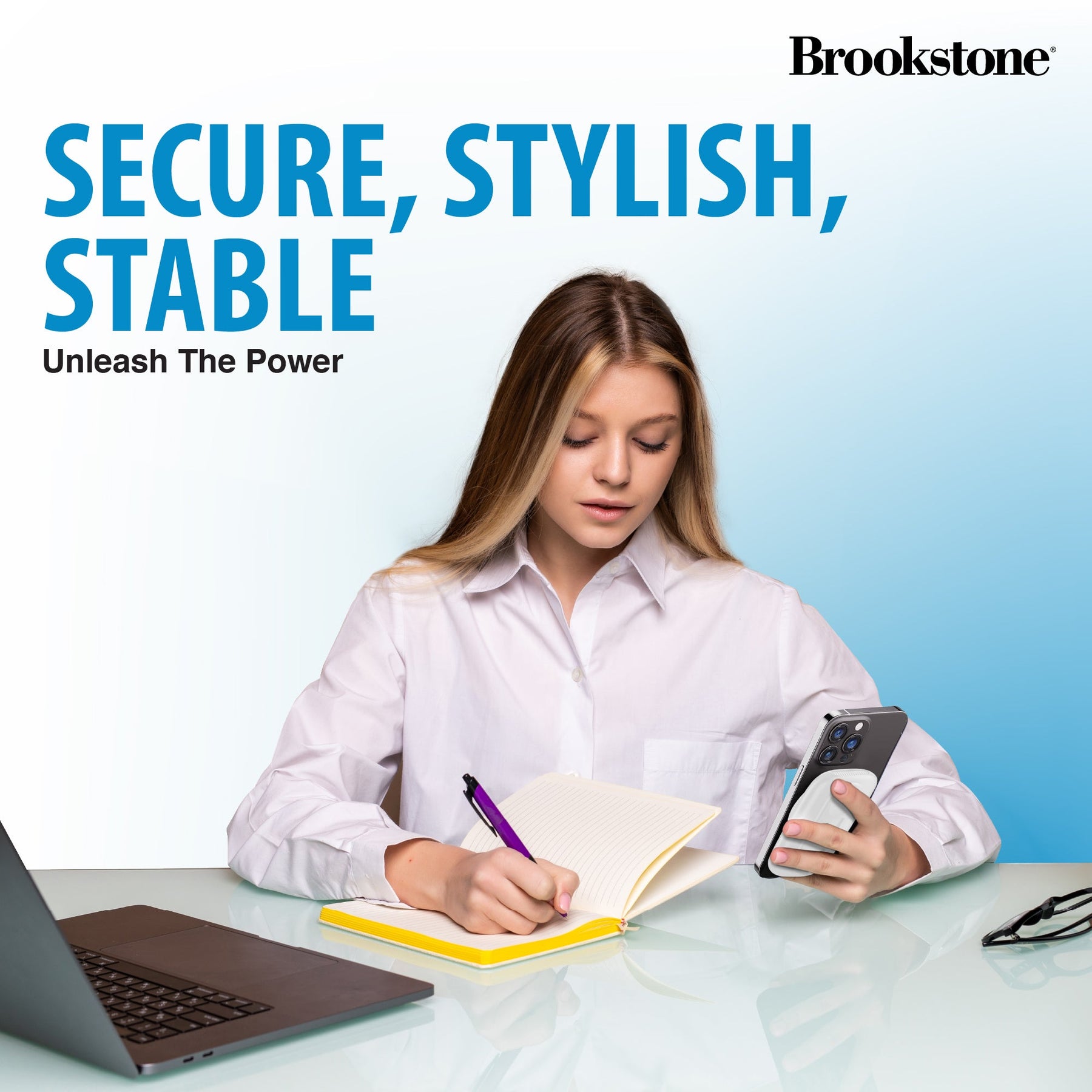Brookstone 3-in-1 MagSafe Wireless Power Bank with Stand & Apple Watch
