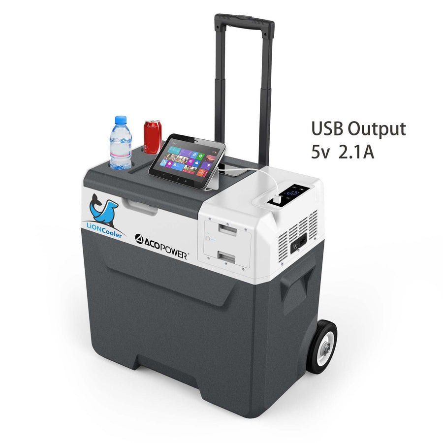 LiONCooler X50A Portable Solar Fridge Freezer - 52 Quarts – Brookstone